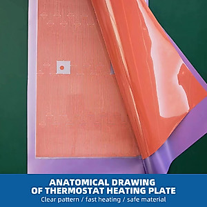 250 W Waterbed Heater - Safe and Durable Softside Waterbed Heater with Lcd Display, Multi-mode Adjustable Smart Thermostat