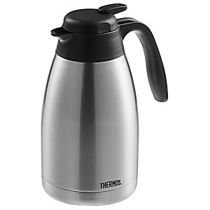 Thermos FN370 Push Button Vacuum Carafe, Insulated Stainless Steel, 50 oz / 1.5 Liter
