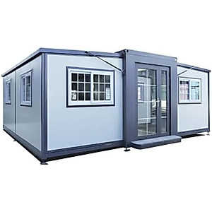 Portable Office Modular Structure with Customized Color Prefab 2 Floor 30Ft 40ft Bedrooms Container Houses Luxury Villa