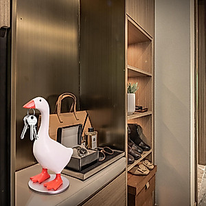 Anywin Magnetic Goose Key Holder Cute Home Decor Kawaii Room Office Table Desk Decor Aesthetic Funny Sculpture Bedroom Decor Housewarming Gifts for Women Men1 Pack Large