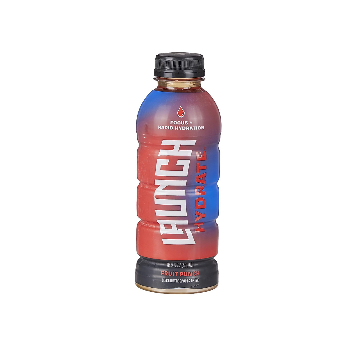 Launch Hydrate Sports Drink, Fruit Punch, 16 Fl Oz, Electrolytes, Vitamins and Minerals Packed, Perfect for Athletes, (Pack of 12)