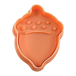 R & M International 492 Pastry/Cookie/Fondant Stamper, 2-Inch, Thanksgiving - Turkey, Acorn, Pumpkin, Oak Leaf