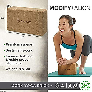 Gaiam Cork Yoga Brick