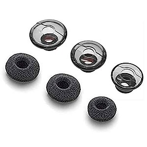 ALXCD Eartips for Voyager 5200 Headset, S/M/L 3 Pcs Soft Gel Ear Tips & 3 Pcs Foam Cover Tips, Fit for Headset Voyager 5200, S M L