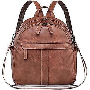 Backpack Purse for Women,PU Leather Satchel Handbags for Women Ladies Work Office Travel College Student School Bookbag with USB Charging Port,Fashion Casual Anti-Theft Shoulder Bag fits 11inch Tablet