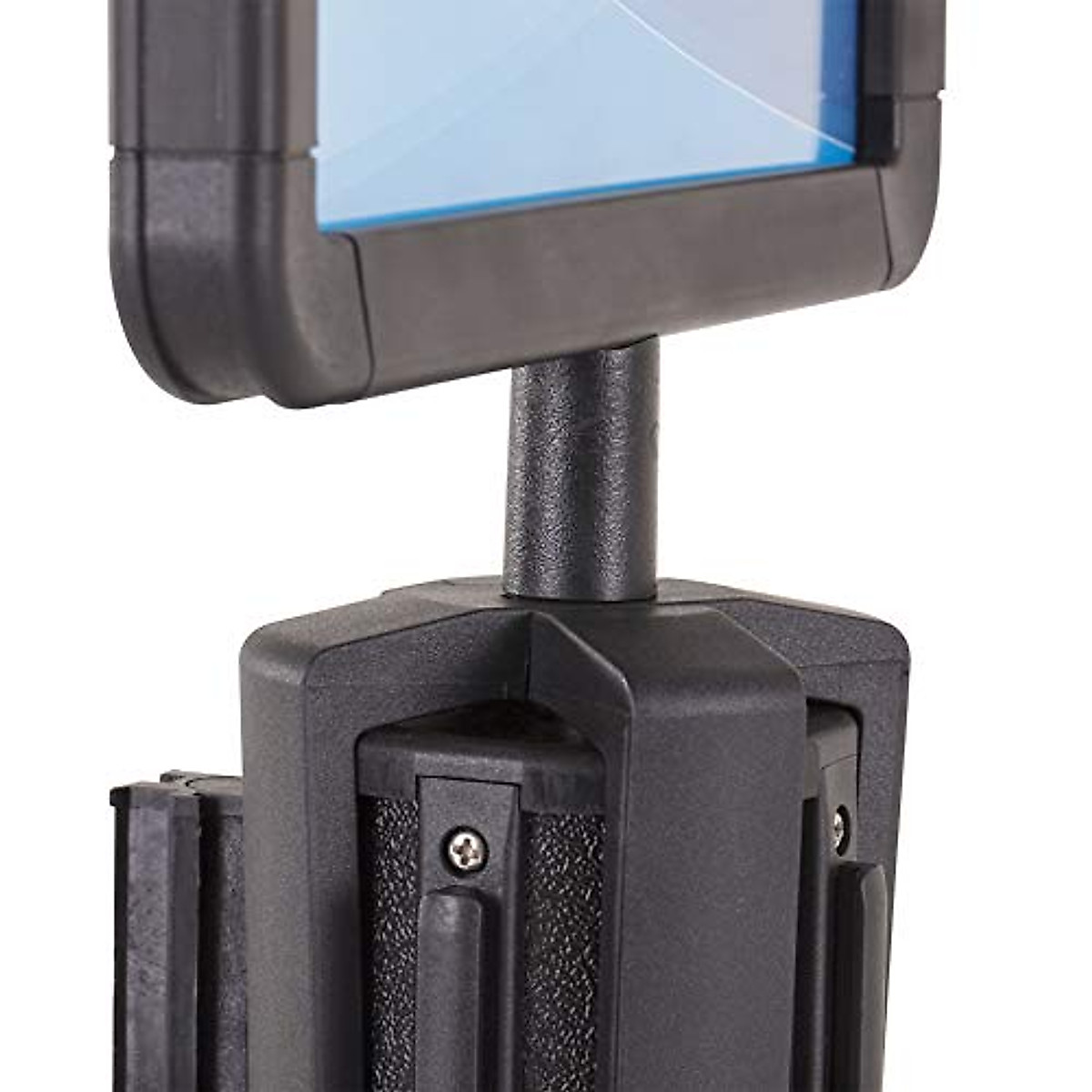 US Weight - U2513 Plastic Stanchion Sign Holder with Plexiglass Covers for USW ChainBoss and Sentry Stanchions