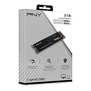 PNY CS2140 2TB M.2 NVMe Gen4 x4 Internal Solid State Drive (SSD) - M280CS2140-2TB-RB