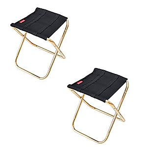 Suitcase Stand 2 Pack - Hotel/Room Foldable Aluminum Suitcase Holder, Portable Luggage Rack in PU Leather, Travel Break Folding Stool, for Home Bedroom Guest Room Hotel,25 * 23 * 27cm