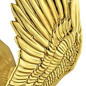 Yescom Flagpole 14" Eagle Topper Gold Finial Ornament for 20/25/30Ft Telescopic Pole Yard Outdoor