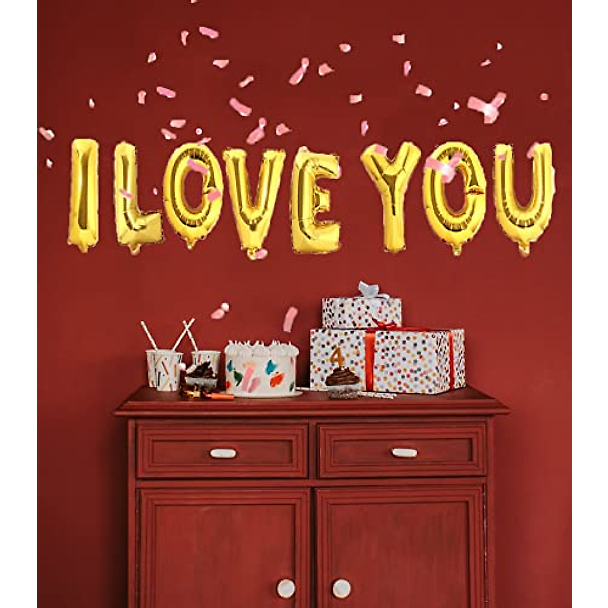 LIOZEOKUN Letter Balloons 16 Inch Mylar Foil Alphabet Letter A-Z Balloons Set for Wedding Birthday Party Decoration Banner Custom Phrase 26 Pieces (Gold)