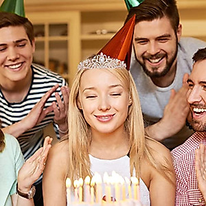 AOPRIE Birthday Crown for Women 30 & Fabulous Birthday Sash for Women Girls Rose Gold Birthday Tiara 30th Birthday Gifts Her Him Decoration for Women Princess Crown Rhinestone Headband Happy Birthday Accessories