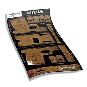 GunSkins Precut Pistol Skin for Sig Sauer P365 - Compatible with Airsoft AEG BB Gun - Vinyl Wrap - Easy to Install - 100% Waterproof - Matte Finish - Made in USA - GS Come and Take It
