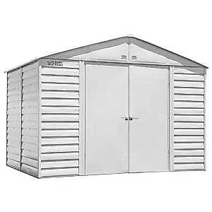 MDMprint 10x8 Steel Storage Shed, Flute Grey, SCG108FG-A