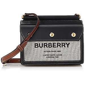 BURBERRY Shoulder Bag, Black/tan