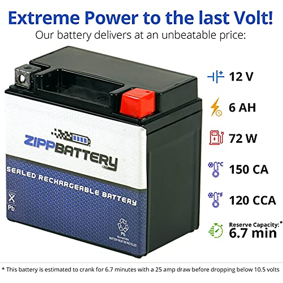 YTZ7S High Performance Power Sports Battery