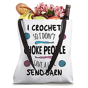 Funny Crochet Crocheting Crocheter Knitting Quilter Gift Tote Bag