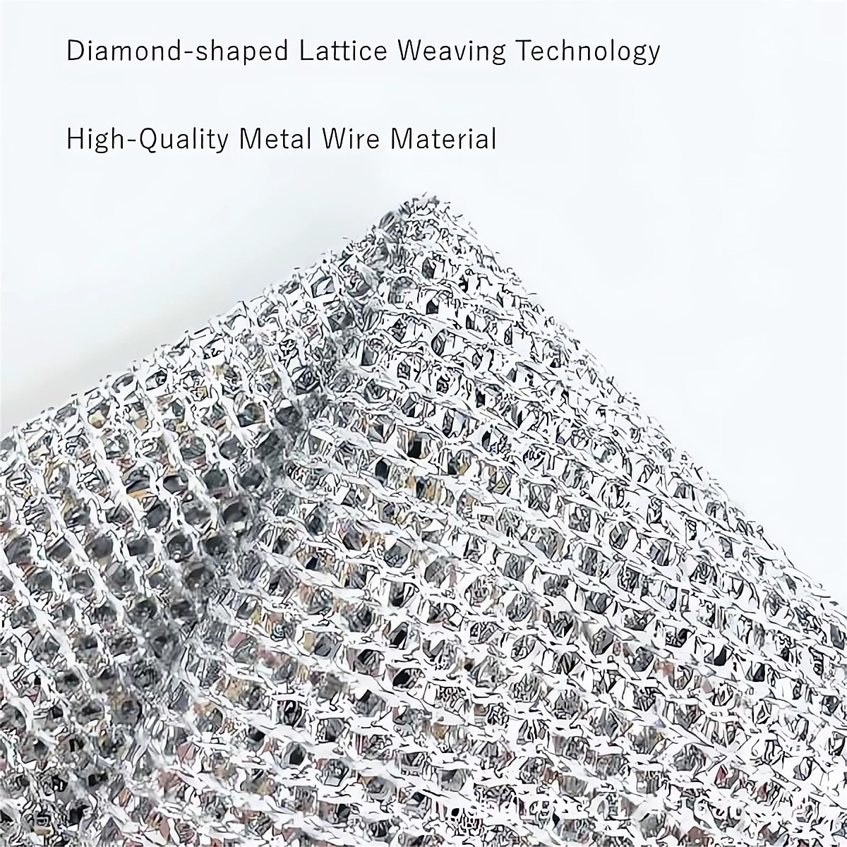 Multipurpose Wire Dishwashing Rags for Wet and Dry - 2024 New Dish Cloths for Washing Dishes, Steel Scrubbers for Cleaning Dishes, Chain Mail Scrubber Cast Iron, Non Scratch Scrubbing Pads (2PCS)