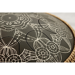 GUDA DRUM Freezbee StarFish with soft Rope Decoration FREE Mallets and Travel Bag. Best Pandrum, Tongue Drum