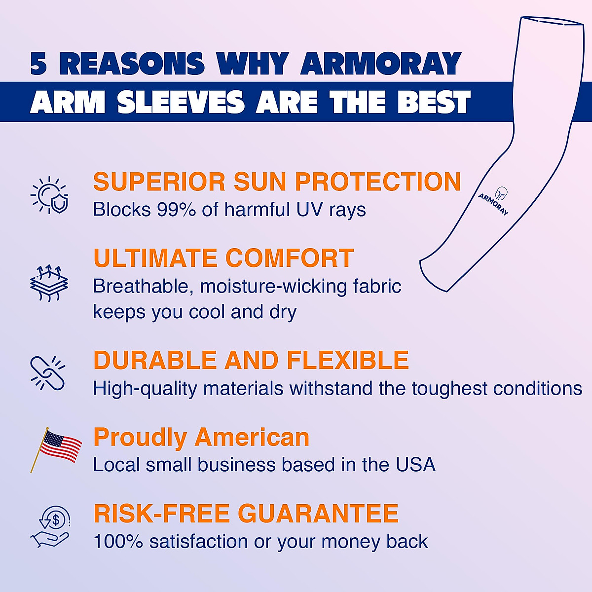 ARMORAY Arm Sleeves for Men - Tattoo Cover Up Sleeves - Arm Sleeves for Women - Sleeves to Cover Arms for Women & Men - Arm Compression Sleeve