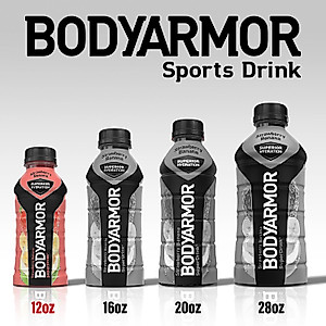 BODYARMOR Sports Drink Sports Beverage, Strawberry Banana, Coconut Water Hydration, Natural Flavors With Vitamins, Potassium-Packed Electrolytes, Perfect For Athletes, 12 Fl Oz (Pack of 8)
