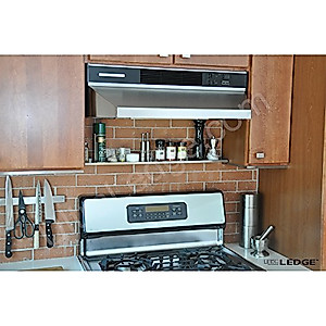 ULTRAledge 30" Over-The-Range Display / Shelf / Ledge / Spice Rack. 3.5" deep (Red)