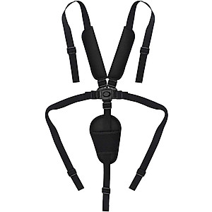 Kissral Universal 5 Point Harness Straps, Adjustable Baby Safety Strap Belt with Shoulder Pads and Guarding Pad, Harness Straps for High Chair/Pushchair/Stroller/Pram/Buggy (Black)