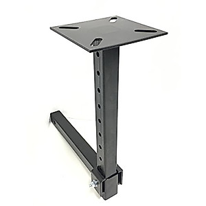 RIDGID 40195 Model BC410 Top Screw Bench Chain Vise, 1/8-inch to 4-inch Bench Vise & MaxxHaul 80356 Hitch Mount Vise Plate/Holder (with Adjustable Height)