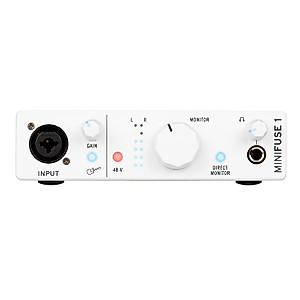 Arturia MiniFuse 1 - Compact USB Audio Interface with Creative Software for Recording, Production, Podcasting, Guitar - White
