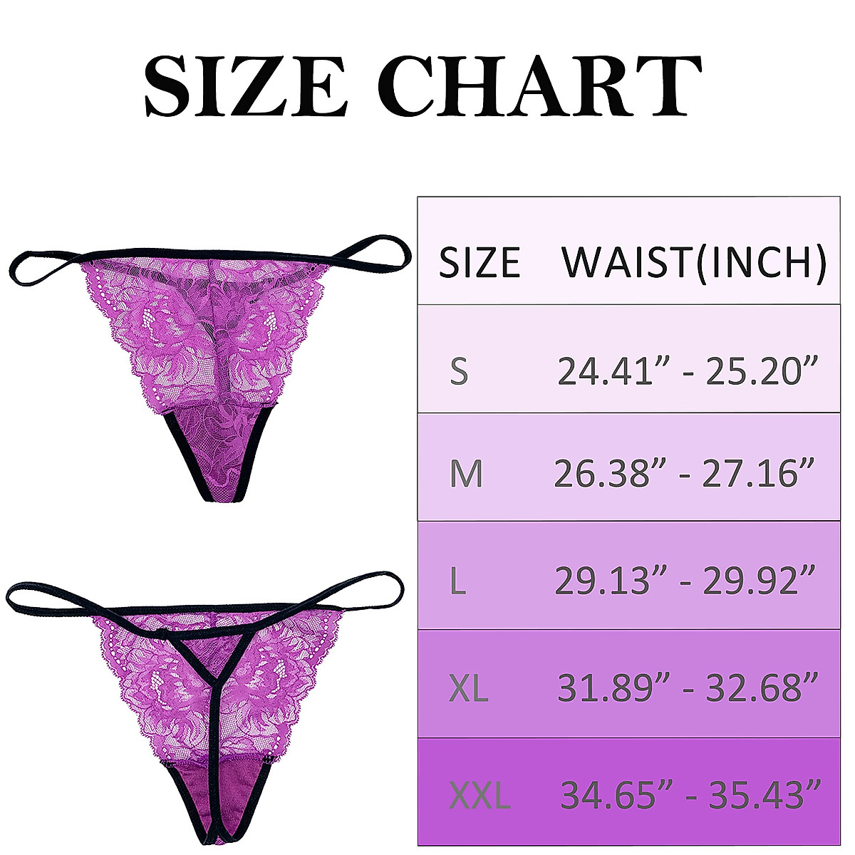 Umiehary 10 Pieces Colourful Low Rise Breathable Stretch G String T Back Thongs Size Medium