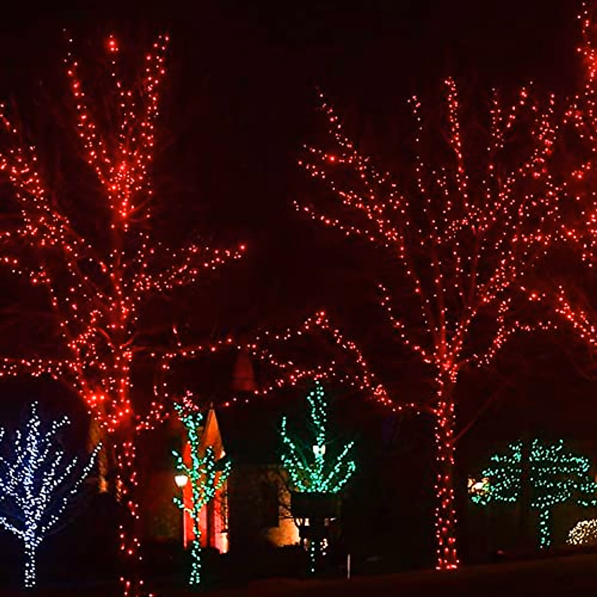 Dazzle Bright Christmas String Lights, 100 LED 33 FT Connectable Fairy Lights with 8 Modes, Waterproof Christmas Decorations for Indoor Outdoor Holiday Party Home Tree Decor (Red)