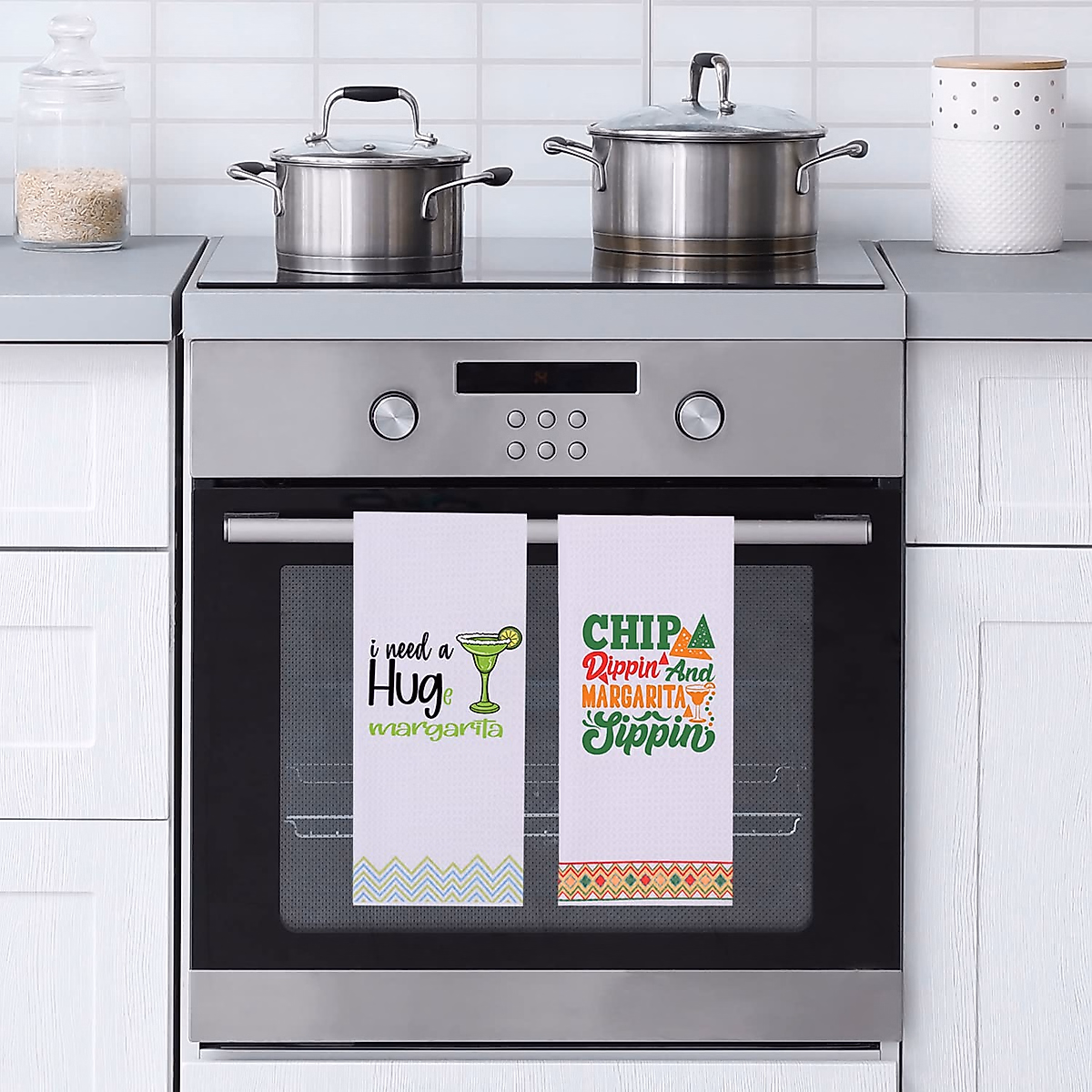 LXOMILL Margarita Funny Kitchen Towels, Margarita Taco Lovers Gifts, I Need A Huge Margarita, Cute Hostess, House Warming Gift