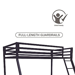 DHP Mainstays Premium Twin Over Full Metal Bunk Bed in Blue