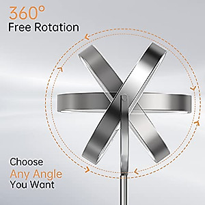 Lighted Makeup Mirror with Magnification, Rechargeable Double Sided 10X Magnifying Mirror with Light, 8 Inch Makeup Vanity Mirror with 3 Light Setting, Touch Control, Desktop Cosmetic Light Up Mirror