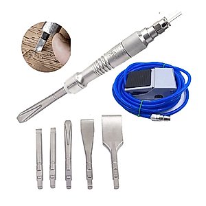Micro Air Flux Chipper Dental Tools Pneumatic Scraper Scaling Gas Shovel Chisel Pencil Medical Gypsum Breaker Cast Stomatology Engrave Scaler Pry Oysters Shell Carved Wood With Foot Switch