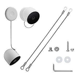 OLAIKE Anti-Theft and Anti-Drop Safety Chain Accessory for Google Nest Cam Outdoor or Indoor (Battery) - 2nd Gen,Screws and Screwdrivers with Special Holes, Not Easy to Steal (Camera Not Included)