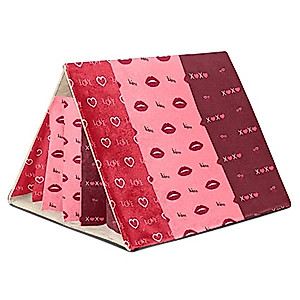 Y-DSIWX Guinea Pig House Bed, Rabbit Large Hideout, Small Animals Nest Hamster Cage Habitats Valentine's Day Pattern