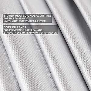 YFUG GO Fire Pit Cover Square - 420D Waterproof Fire Pit Table Cover 33 x 33, Weather Resistant Firepit Covers Square for Patio Firepit Furniture