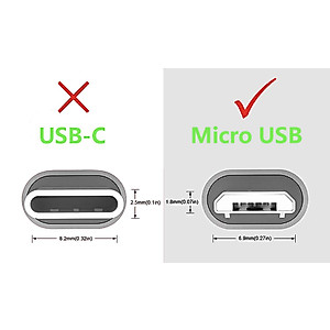 LHJRY Micro USB Charger Cable, [6.6ft 2 Pack] Metal Braided Fast Sync&Charging Cord for Android, Samsung, HTC, LG, Motorola, Xbox One, PS 4, Sony, and More Micro USB Device (Silver)