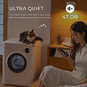 INSTACHEW Purrclean Automatic Self Cleaning Cat Litter Box, Smart App Enabled Litter Box, Large Capacity for Multiple Cats, Secure and Odorless (Purrclean)