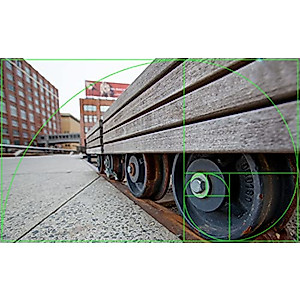 Golden Ratio/Fibonacci Composition View Finder/Viewer Photography/Painting/Drawing Credit Card Size Fits in Wallet/Camera Bag