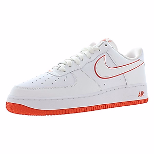 Nike Air Force 1 '07 White/White-Picante Red-White Mens Size 12