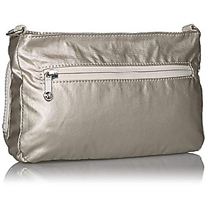 Kipling Women's Myrte Crossbody Handbag, Convertible Metallic Purse, Nylon Clutch and Waist Bag