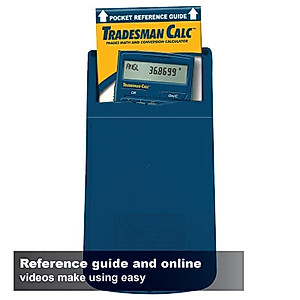 Calculated Industries 4400 TradesmanCalc Technical Trades Dimensional Trigonometry and Geometry Math and Conversion Calculator Tool for Tech Students, Welders, Metal Fabricators, Engineers, Draftsmen