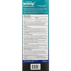 Denorex Therapeutic Dandruff Shampoo + Conditioner, Maximum Itch Relief 10 oz (Pack of 4)
