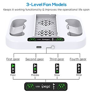 Keyboard for Xbox Series X/S Controller, for Xbox One/S/Controller Gamepad and Upgraded Vertical Cooling Stand with Suction Cooling Fan and Dual Controller Charger Station for Xbox Series S