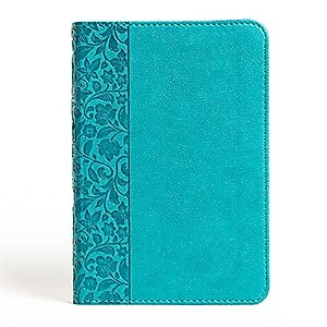 NASB Compact Reference Bible, Teal LeatherTouch, Red Letter, Presentation Page, Cross-References, Full-Color Maps, Easy-to-Read Bible Karmina Type