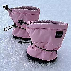 L-Bow Infant Cold Weather Boots + Winter Boots For Baby Boys & Girls + Easy To Slip On With Fleece Lining
