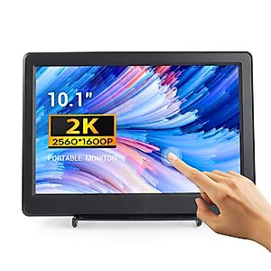 ELECROW 2K Touchscreen Monitor 10.1 Inch IPS Touch Screen Display 2560x1600 Resolution