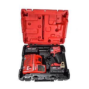 Milwaukee 2953-22 18V Cordless Brushless 1/4" Hex Impact Driver Kit with (2) 5.0Ah Lithium Ion Batteries, Charger & Tool Case
