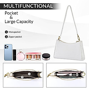 sembook Shoulder Bag For Women Crossbody Purse Clutch Crossbody Small (White)